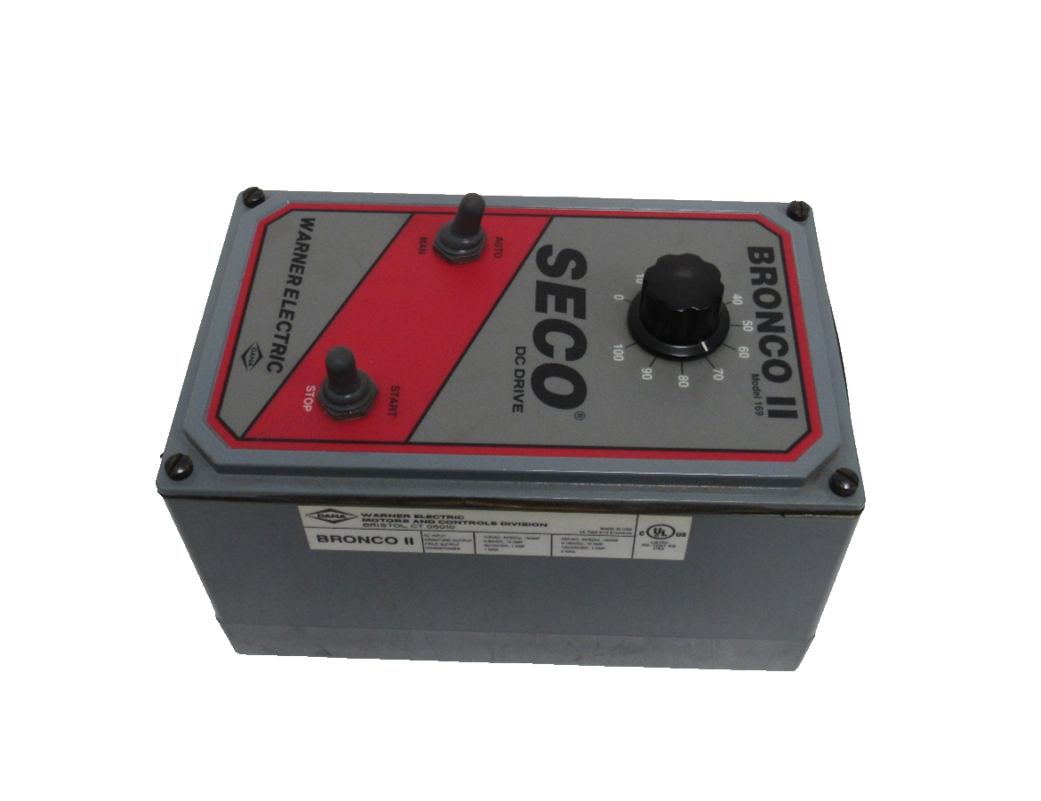 NEW WARNER ELECTRIC B169 SECO BRONCO II DC DRIVE 1HP - SB Industrial ...