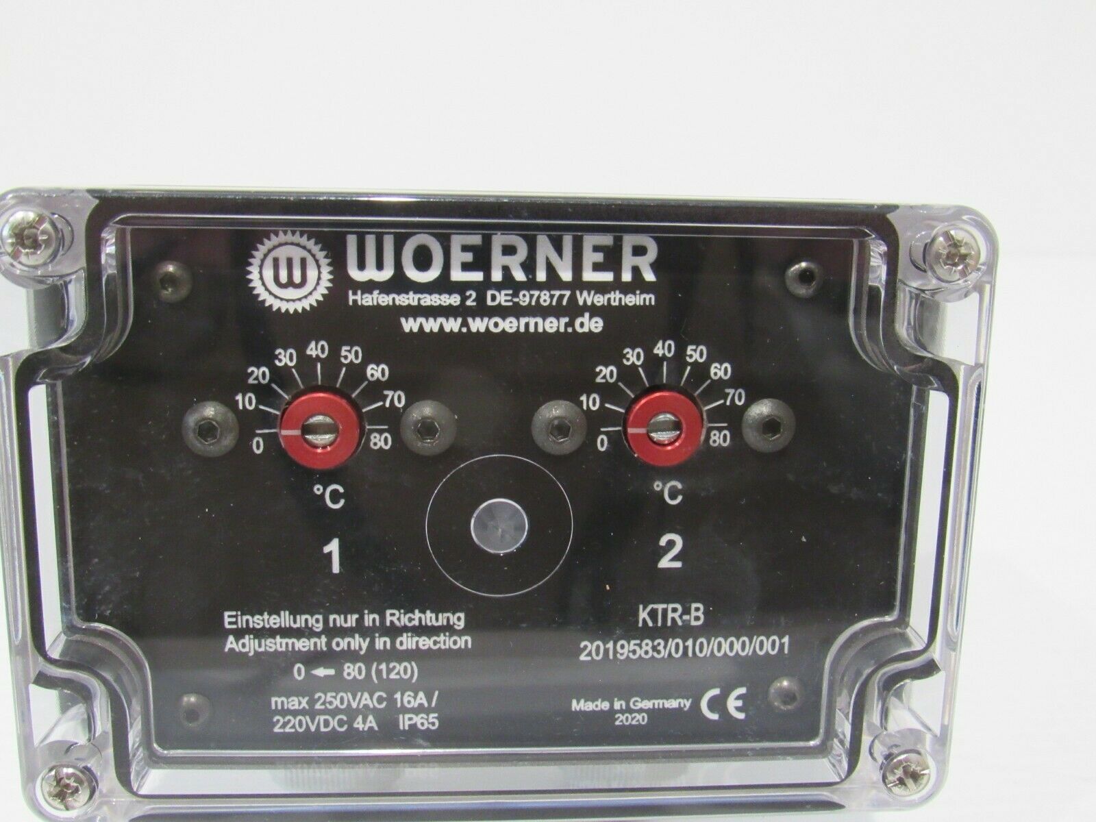 NEW WOERNER KTR-B TEMPERATURE SWITCH KTRB - SB Industrial Supply, Inc.