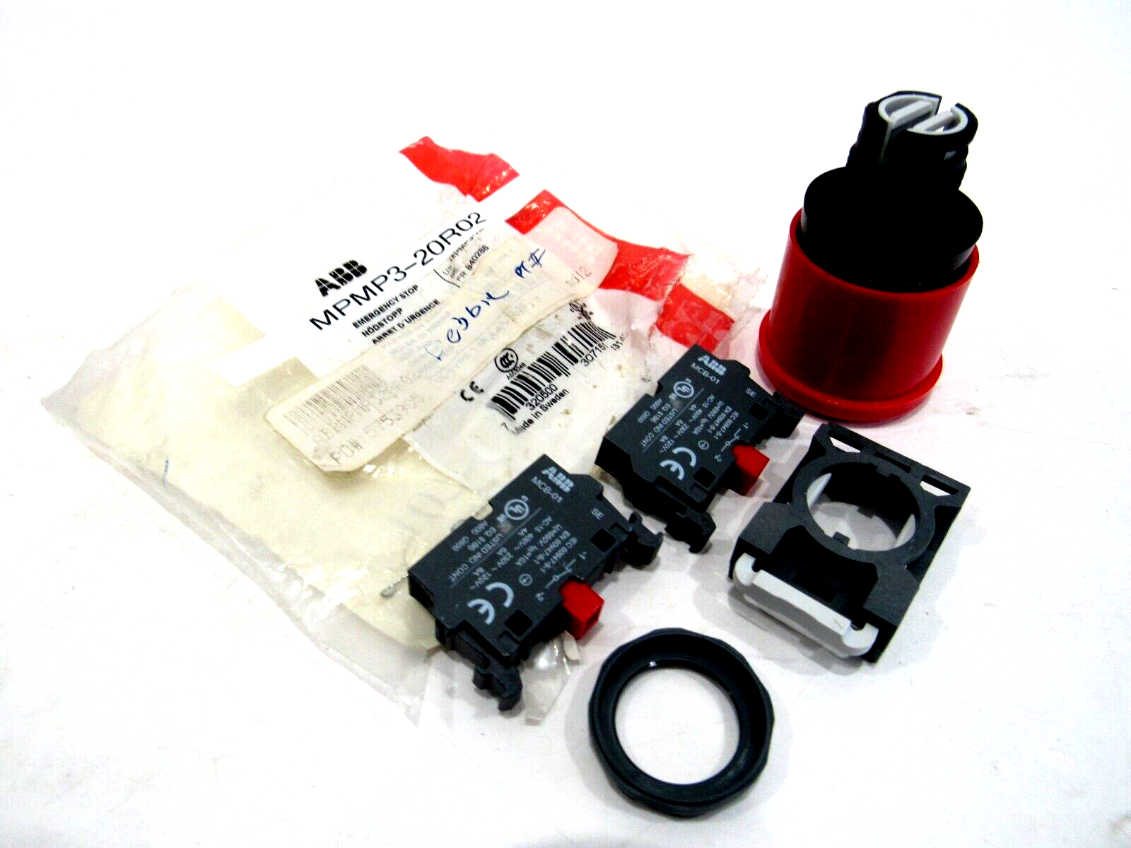 NEW ABB MPMP3-20R02 EMERGENCY STOP BUTTON MPMP320R02 - SB Industrial ...