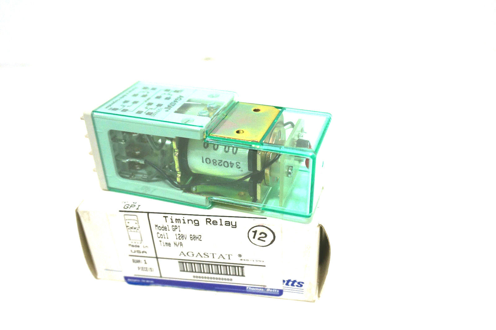 NEW AGASTAT GPI CONTROL RELAY - SB Industrial Supply, Inc.