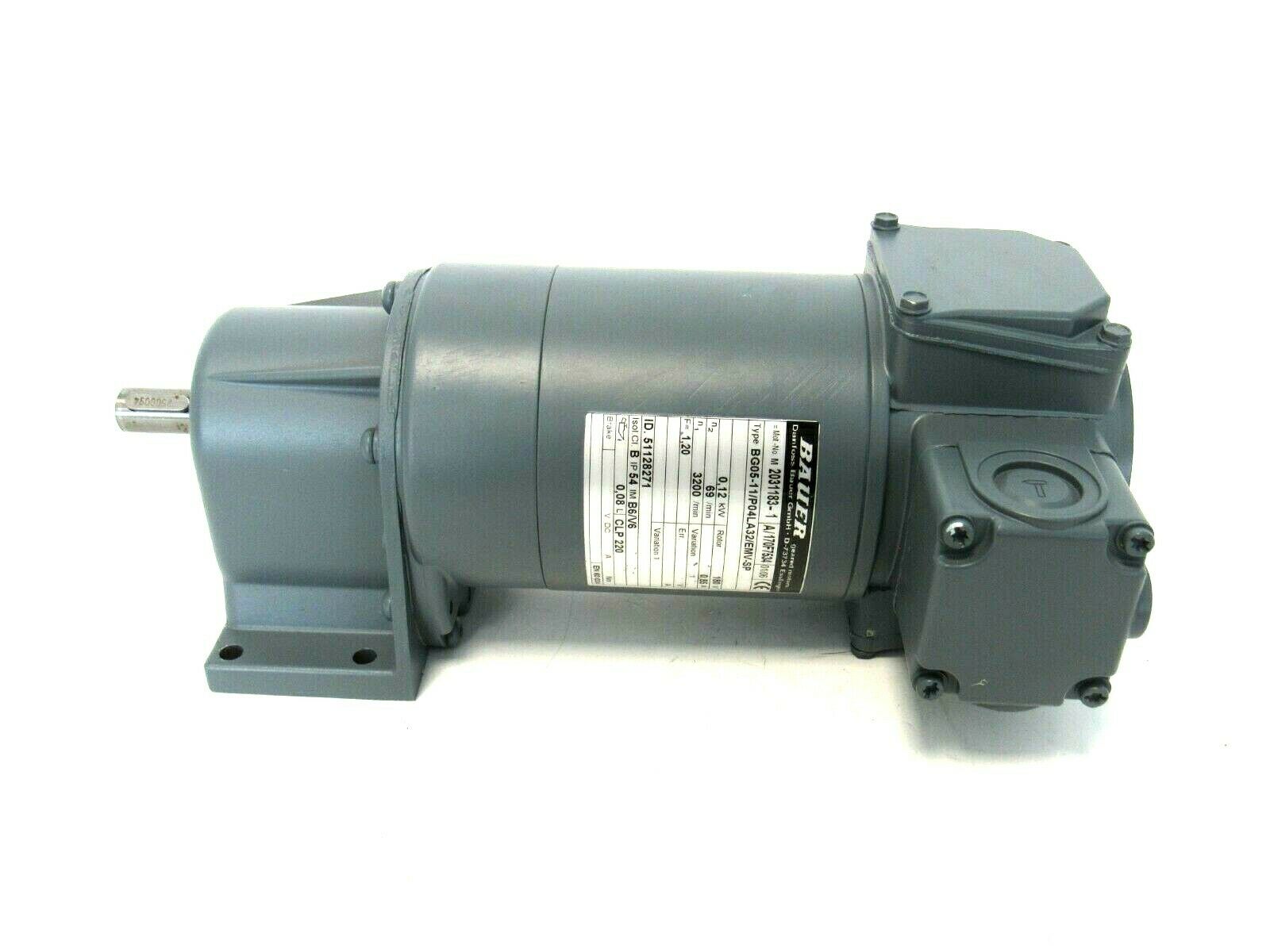 NEW BAUER BG05-11/P04LA32/EMV-SP GEAR MOTOR BG0511P04LA32EMVSP - SB ...