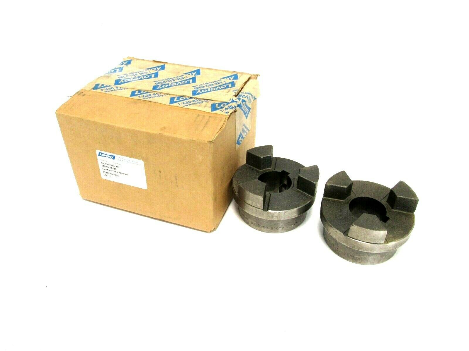 NEW BOX OF 2 LOVEJOY 68514412439 JAW COUPLING HUB 2IN BORE 12439 - SB ...