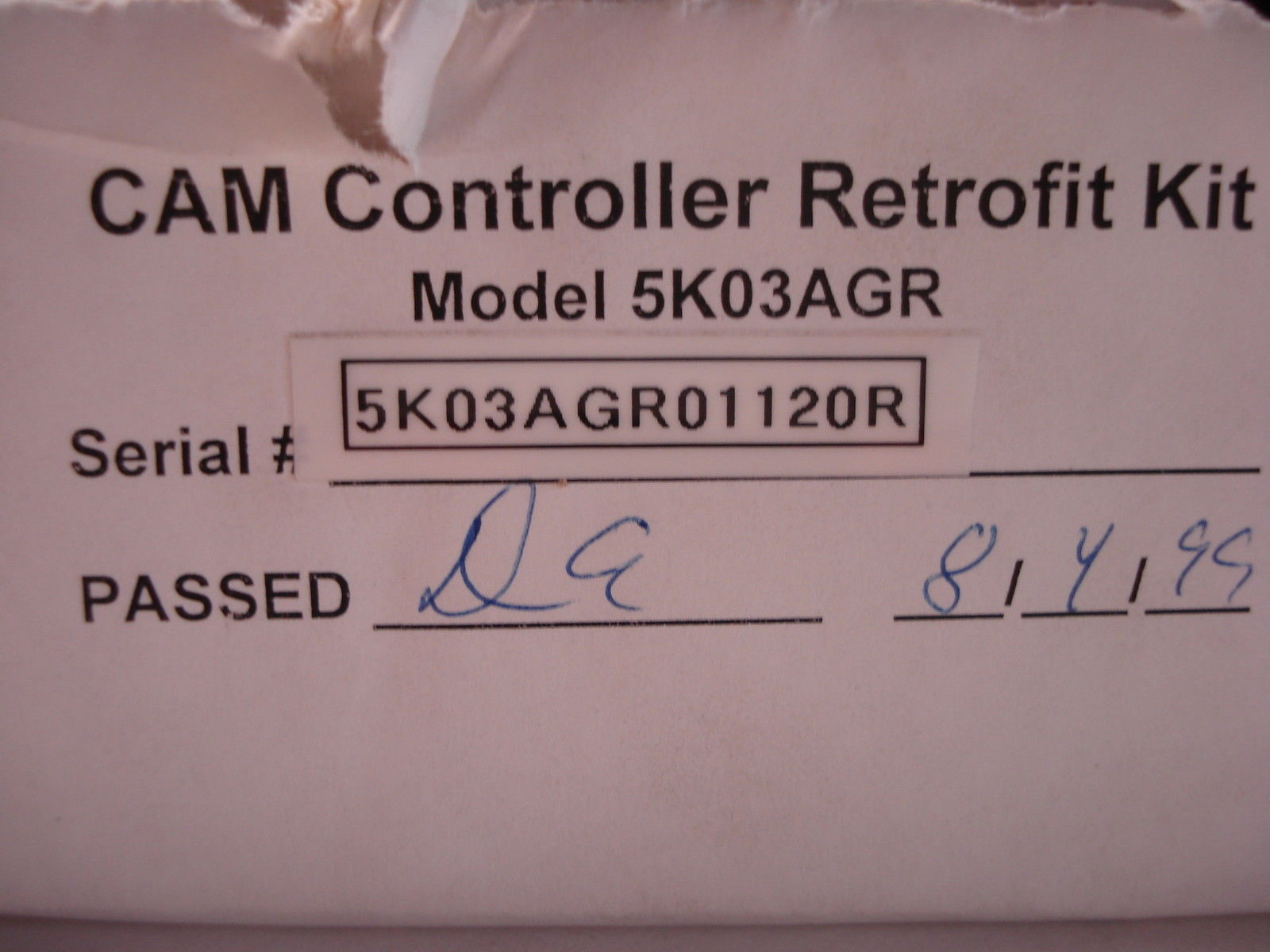 NEW CAM CONTROLLER RETROFIT KIT 5K03AGR - SB Industrial Supply, Inc.