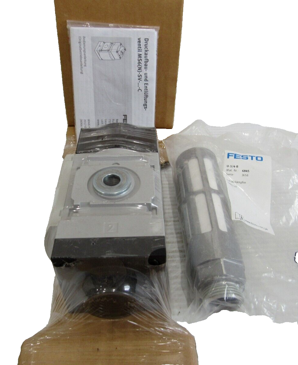 NEW FESTO MS6-SV-1/2-C-10V24-S QUICK EXHAUST VALVE MS6SV12C10V24S - SB ...