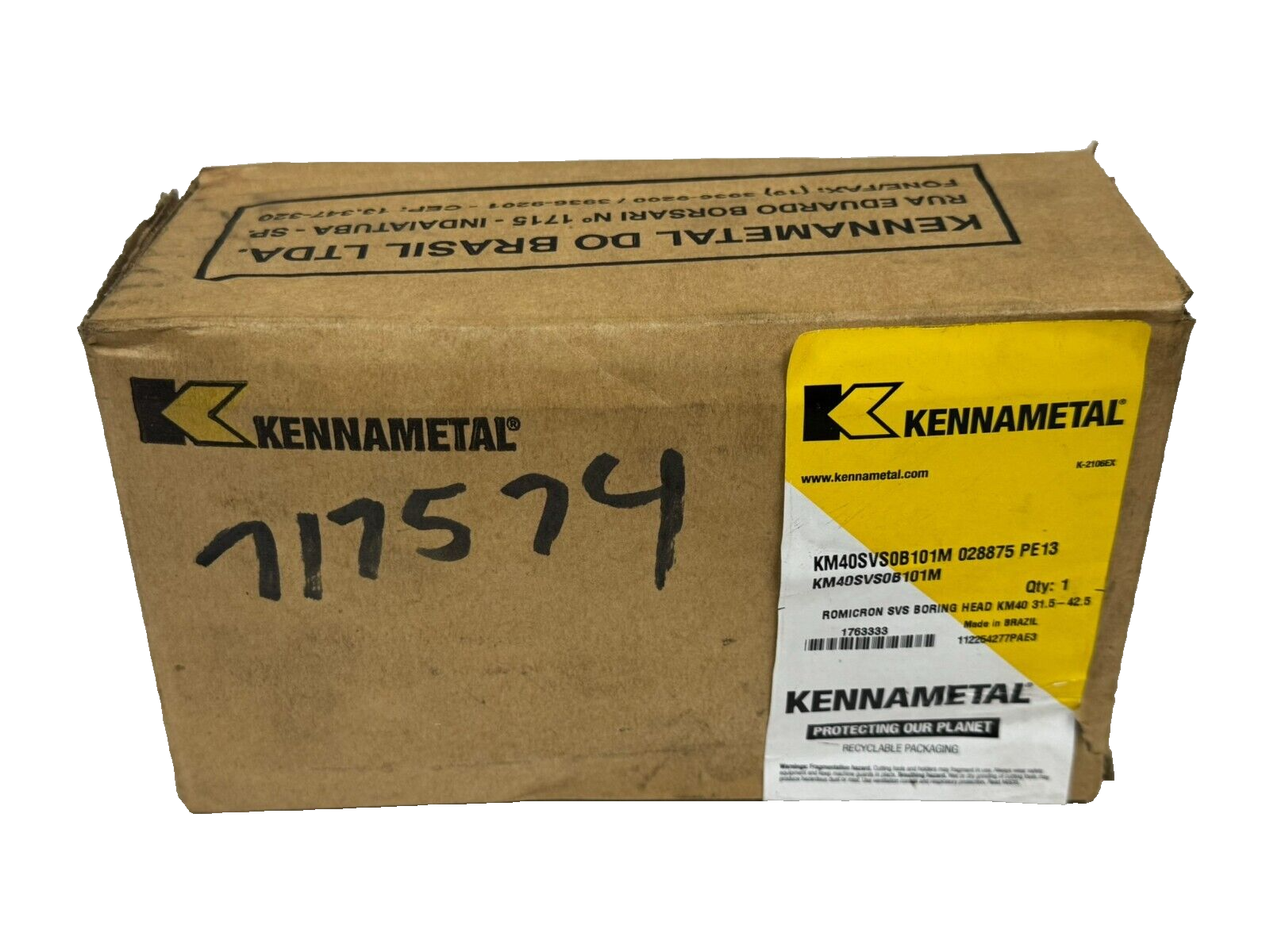 NEW KENNAMETAL KM40SVS0B101M ROMICRON SVS BORING HEAD KM40 31.5-42.5 ...
