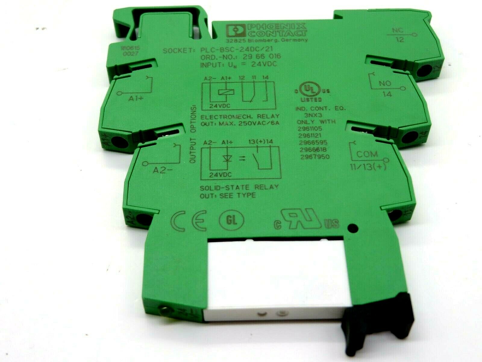 NEW LOT OF 9 PHOENIX CONTACT PLC-RSC-24DC/21 RELAY MODULE PLCRSC24DC21 ...