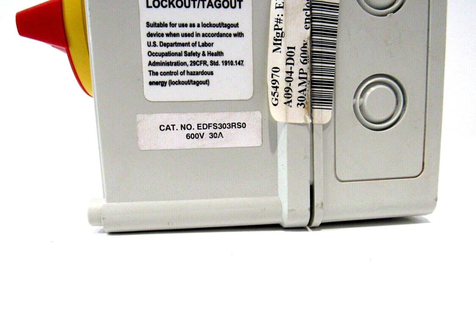 NEW MERSEN EDFS303RS0 DISCONNECT SWITCH ENCLOSURE - SB Industrial ...