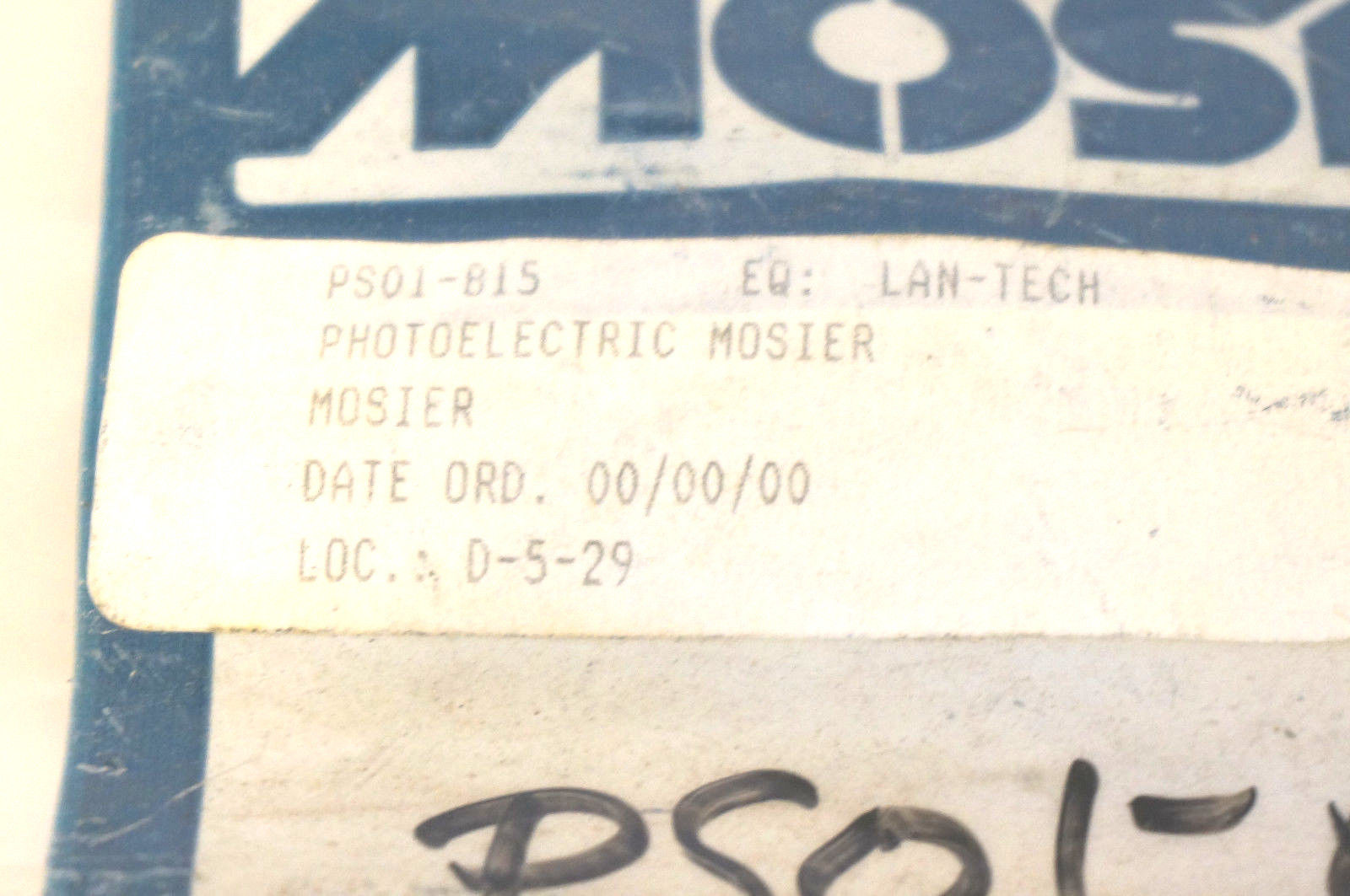 NEW MOSIER PS01-B15 SWITCH PS01B15 - SB Industrial Supply, Inc.