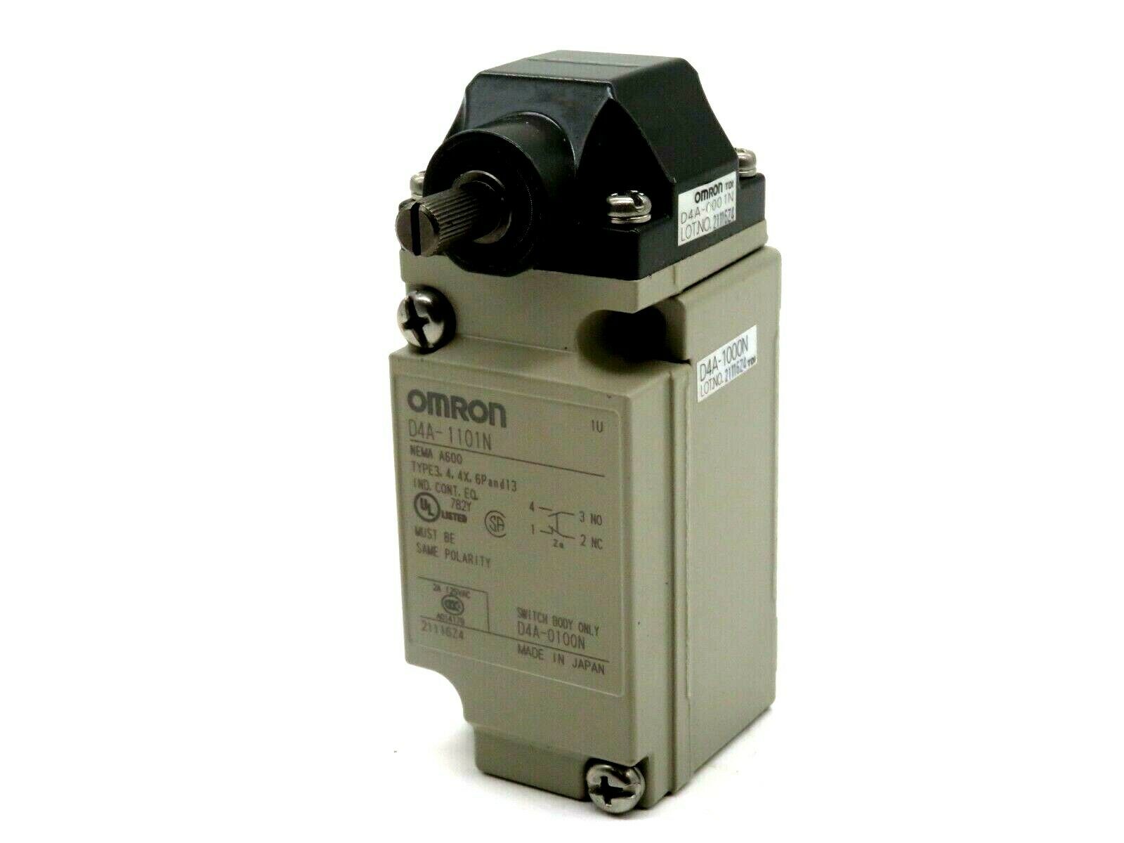 NEW OMRON D4A-1101-N LIMIT SWITCH D4A1101N - SB Industrial Supply, Inc.