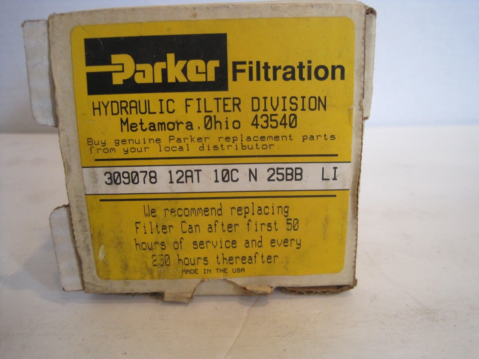 NEW PARKER 309078 12AT 10C N 25BB FILTER 30907812AT10CN25BB - SB ...
