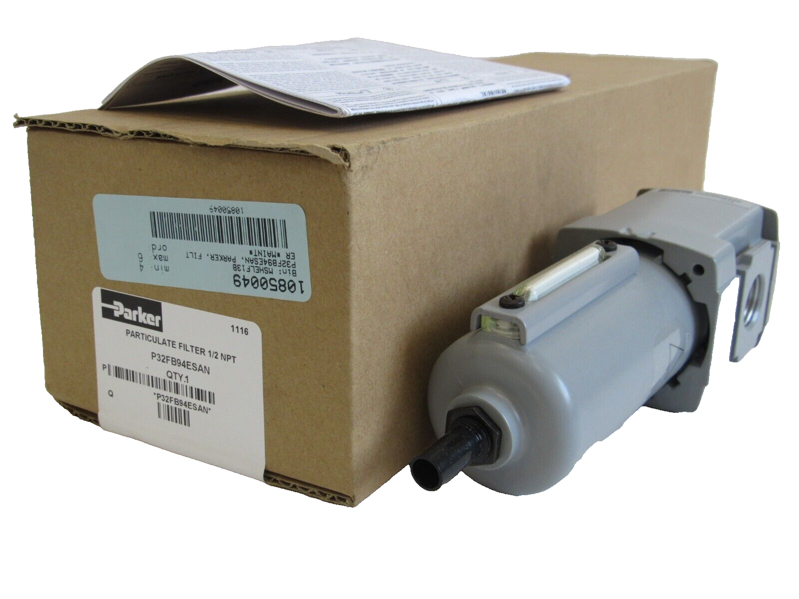 NEW PARKER P32FB94ESAN PARTICULATE FILTER 1/2 NPT - SB Industrial ...