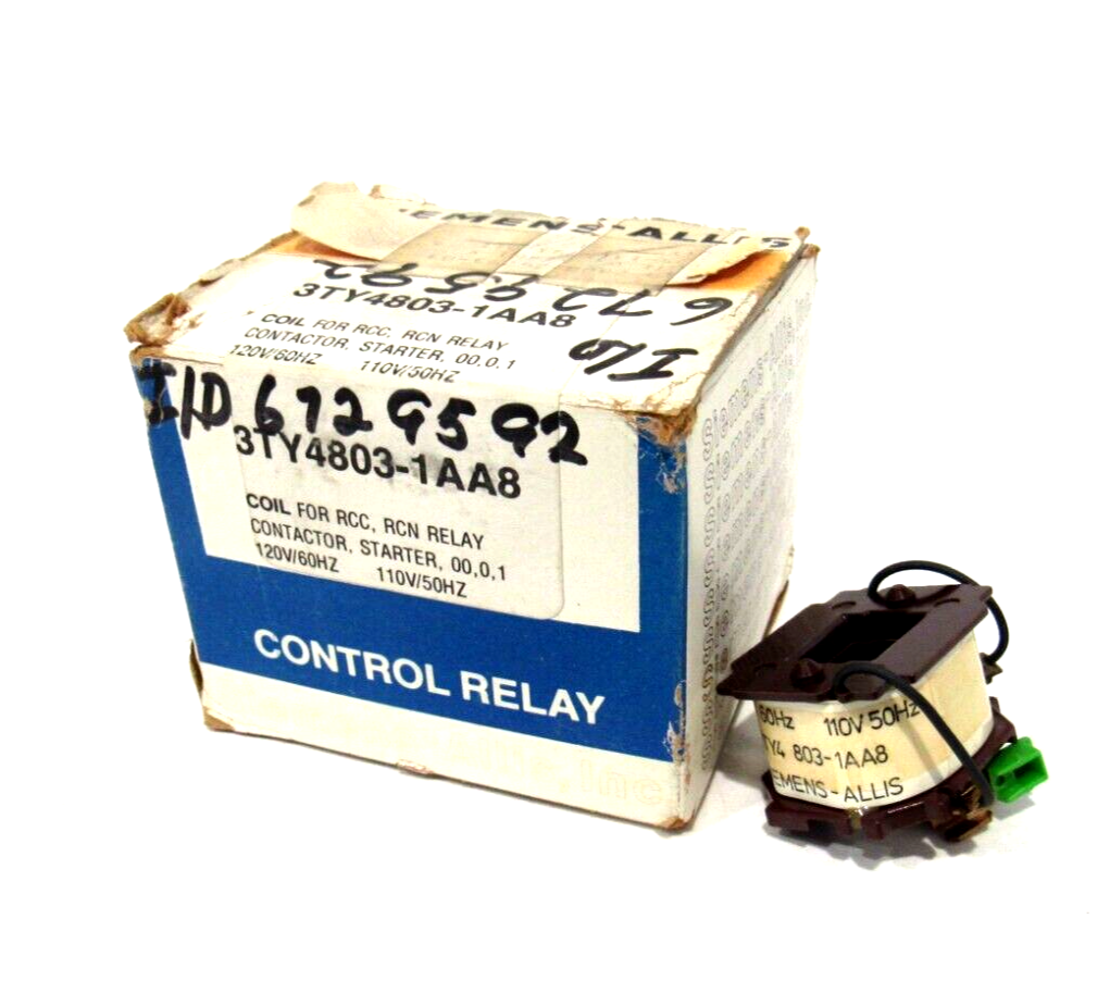 NEW SIEMENS 3TY4803-1AA8 COIL 3TY48031AA8 - SB Industrial Supply, Inc.