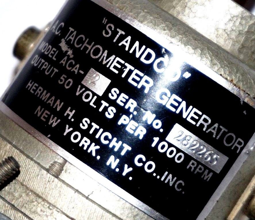 NEW STANDCO ACA-2 TACHOMETER GENERATOR ACA2 - SB Industrial Supply, Inc.