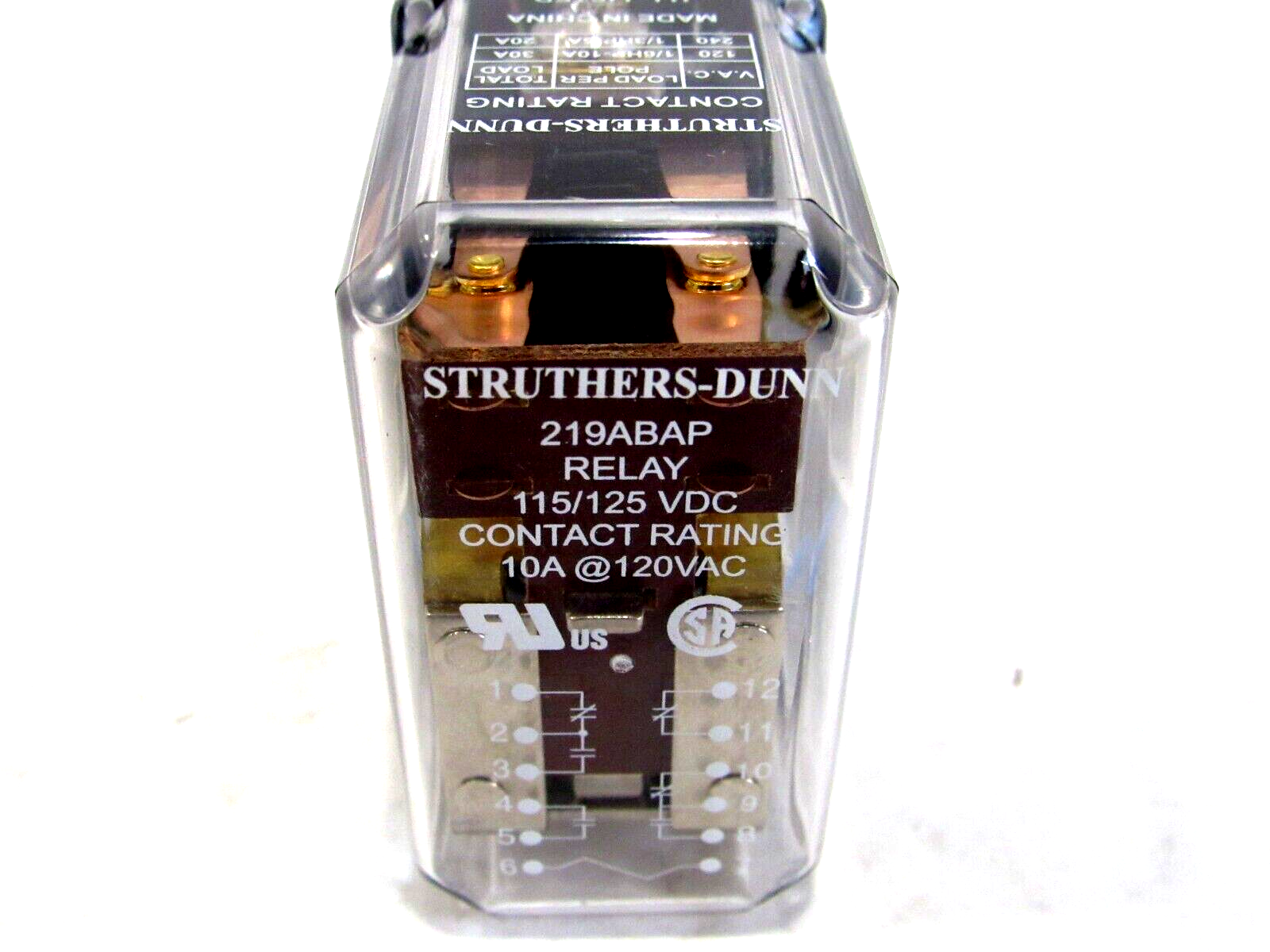 NEW STRUTHERS-DUNN 219ABAP RELAY 115/125VDC 219ABAP - SB Industrial ...