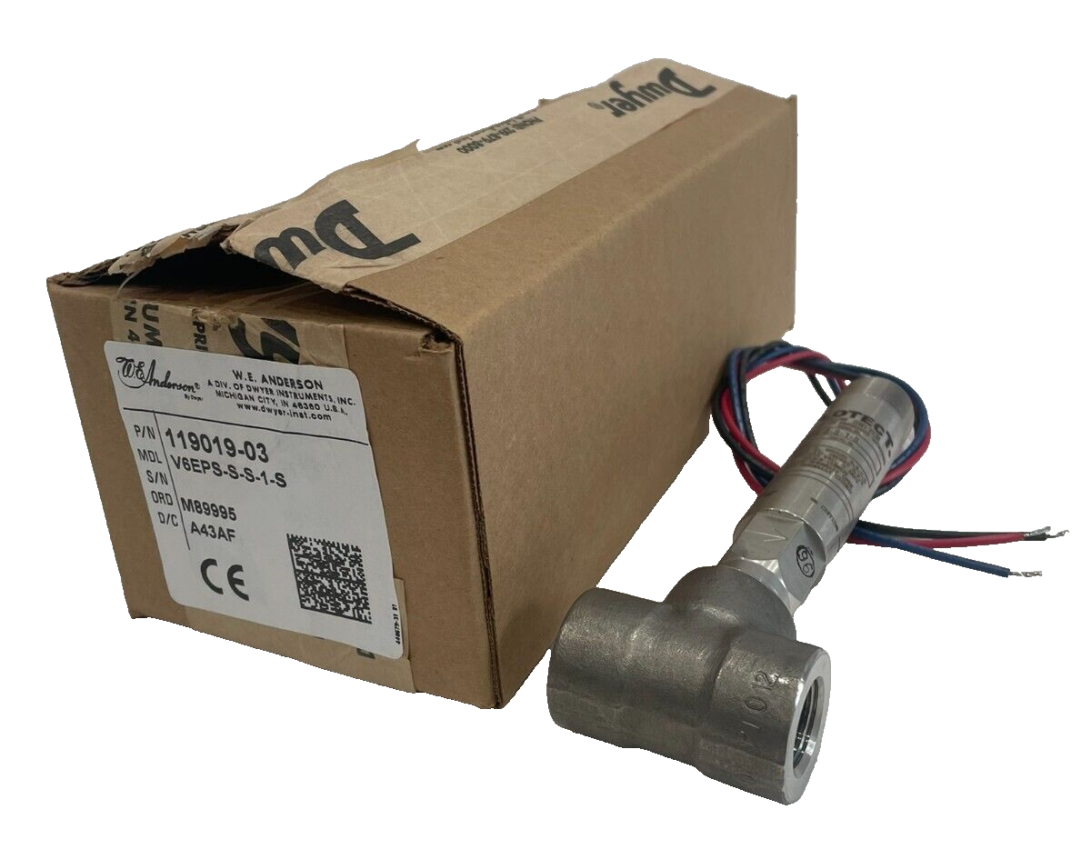 NEW W.E ANDERSON FLOTEC V6EPS-S-S-1-S FLOW SWITCH V6EPSSS1S - SB ...