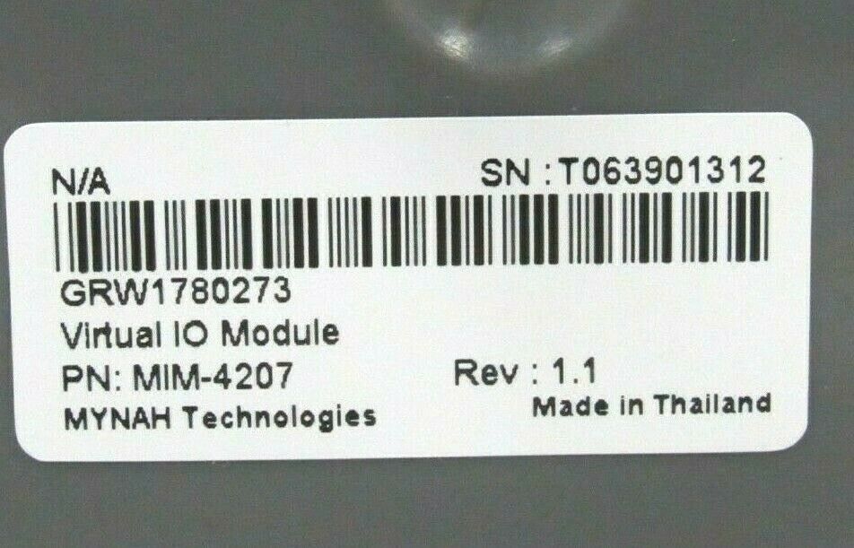 USED MYNAH MIM-4207 GRW1780273 VIRTUAL I/O MODULE MIM4207 - SB ...