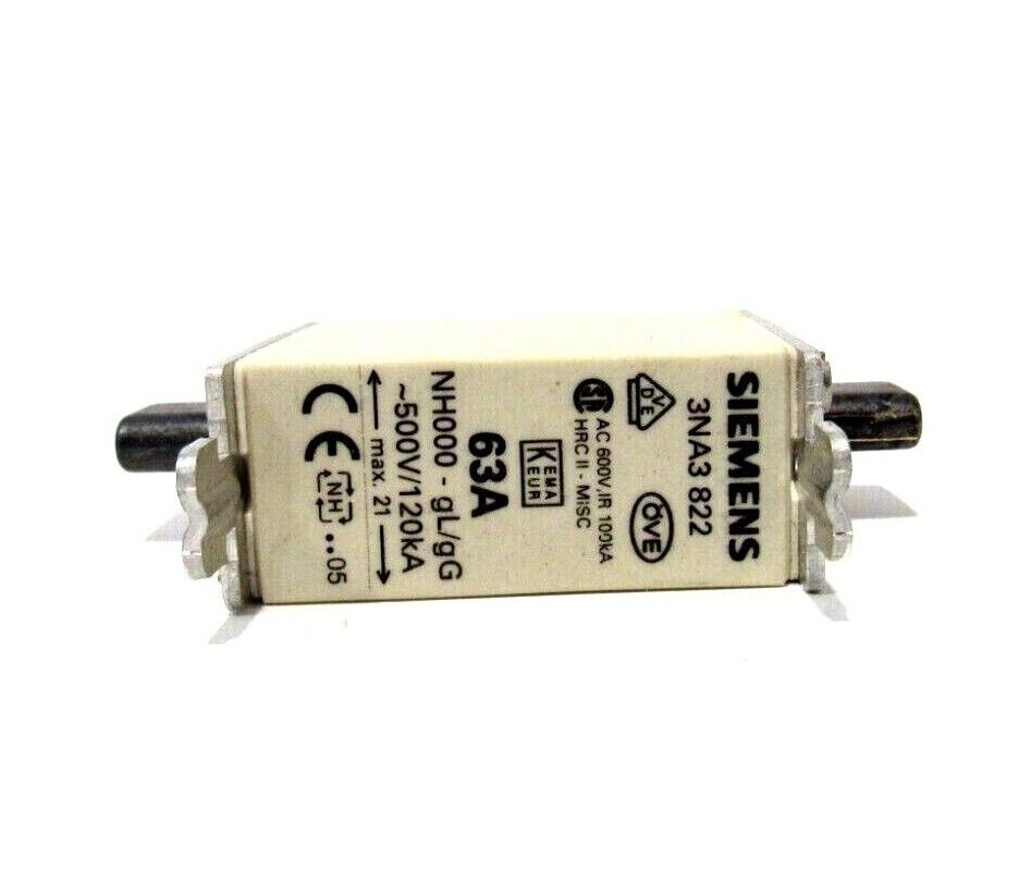 BOX OF 3 NEW SIEMENS 3NA3-822 FUSE LINK 3NA3822 - SB Industrial Supply ...
