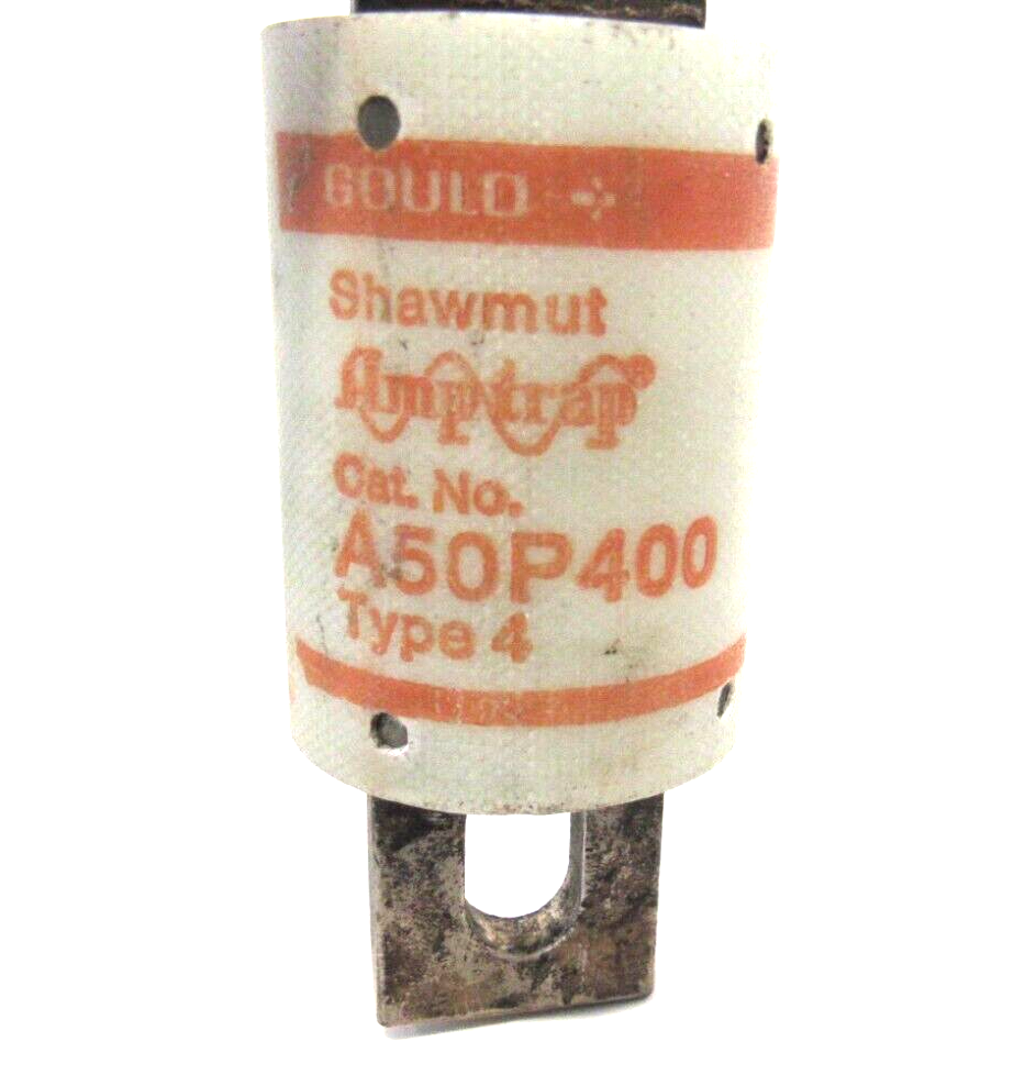 LOT OF 2 USED GOULD SHAWMUT A50P400 FUSES TYPE 4 - SB Industrial Supply ...