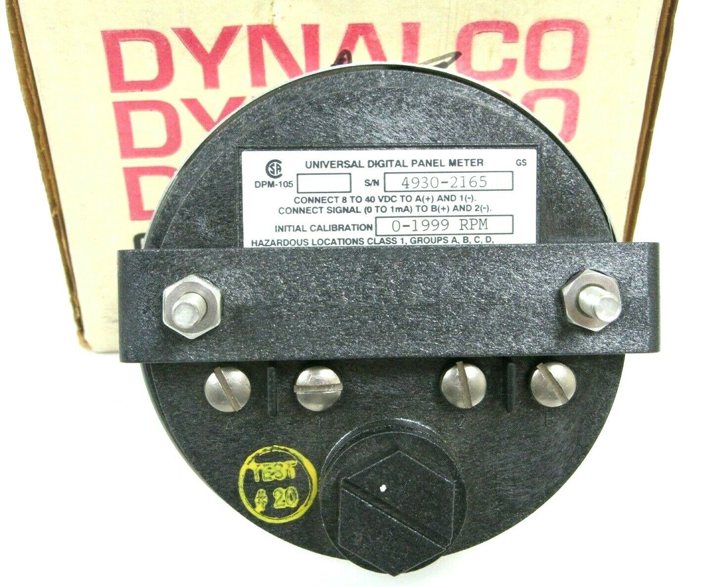 NEW DYNALCO DPM-105 DIGITAL ROUND DISPLAY INDICATOR DPM105 - SB ...