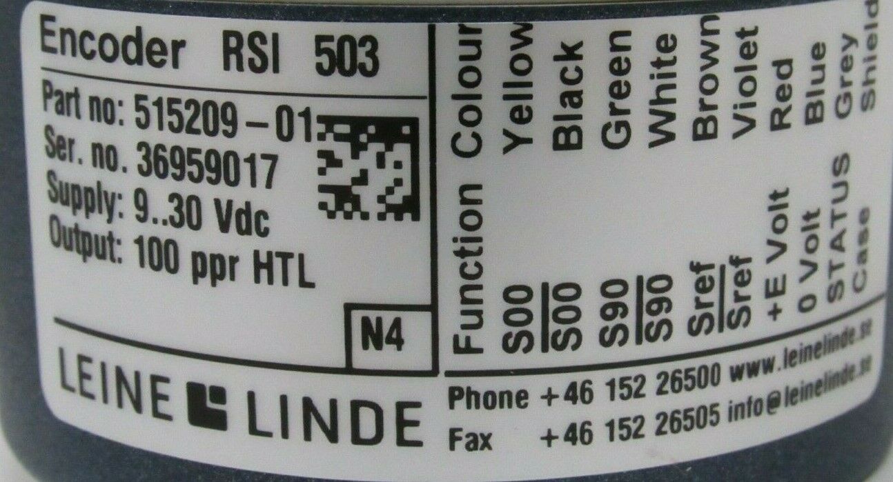 NEW LEINE & LINDE RSI 503 ENCODER 515209-01 RSI503 - SB Industrial ...