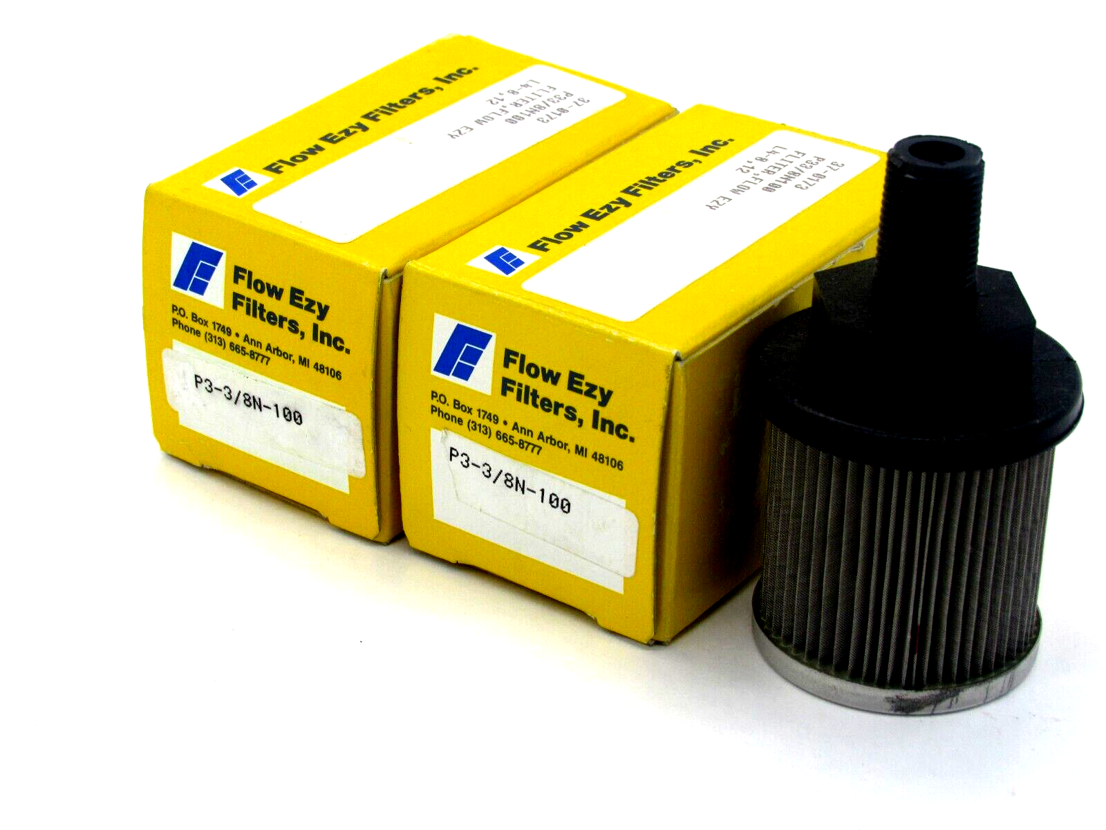 NEW LOT OF 2 FLOW EZY P3-3/8N-100 FLOW FILTER P338N100 - SB Industrial ...