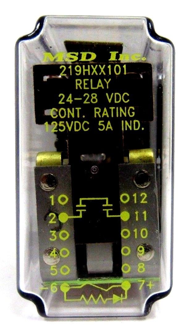 NEW MSD 219HXX101 RELAY 24-28VDC - SB Industrial Supply, Inc.