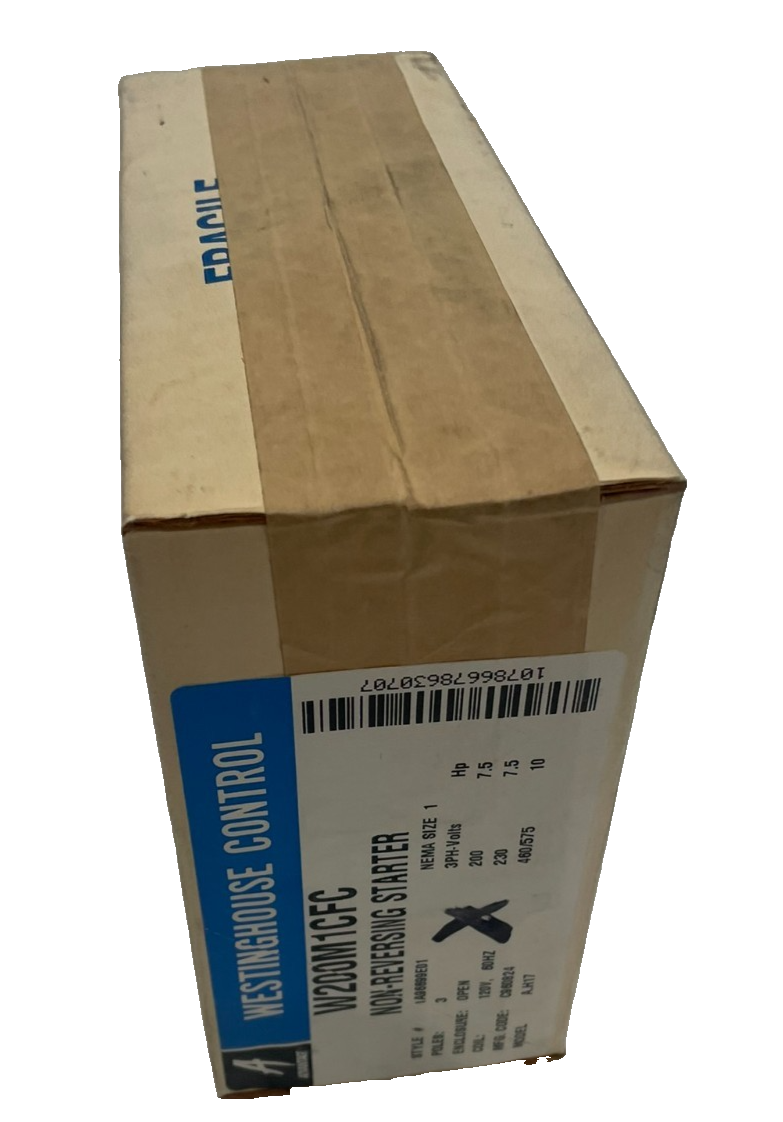 NEW SEALED WESTINGHOUSE W200M1CFC NON-REVERSING STARTER 120V 60HZ 3 ...