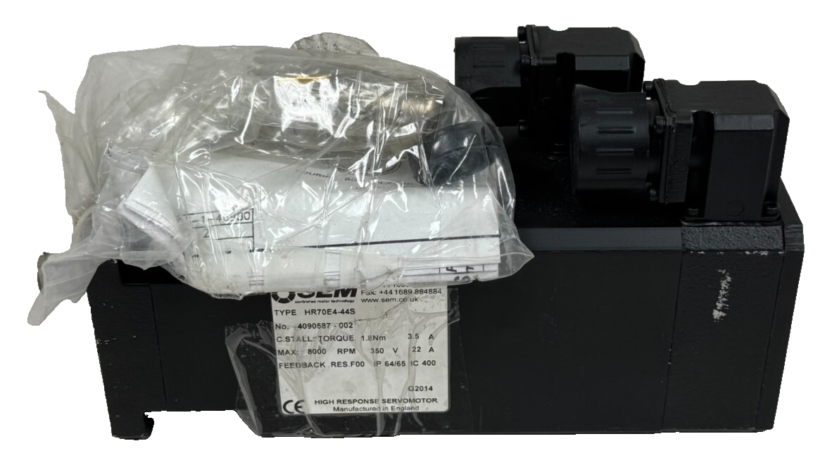 NEW SEM HR70E4-44S SERVO MOTOR HIGH RESPONSE HR70E444S - SB Industrial ...