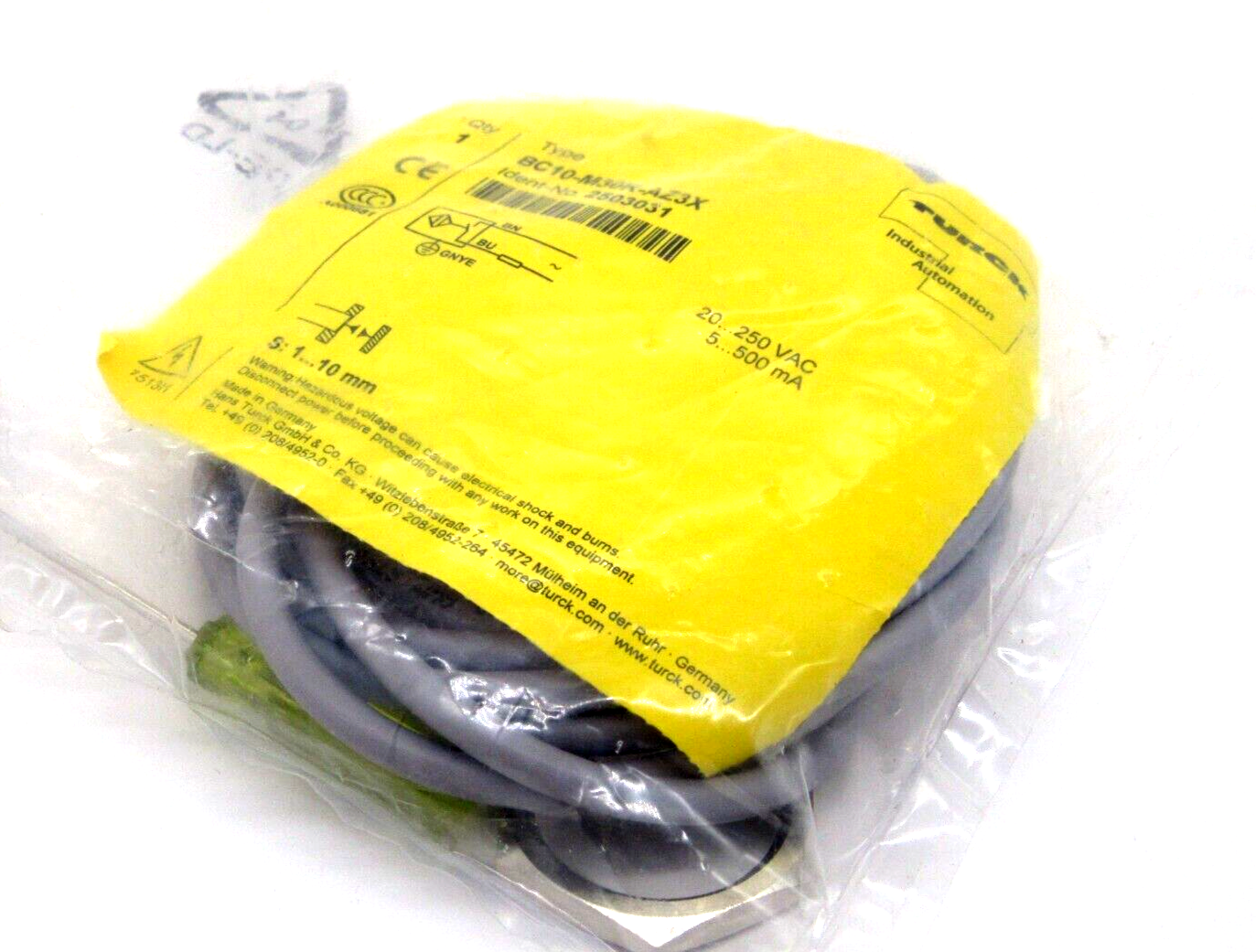 NEW TURCK BC10-M30K-AZ3X SENSOR 2503031 BC10M30KAZ3X - SB Industrial ...