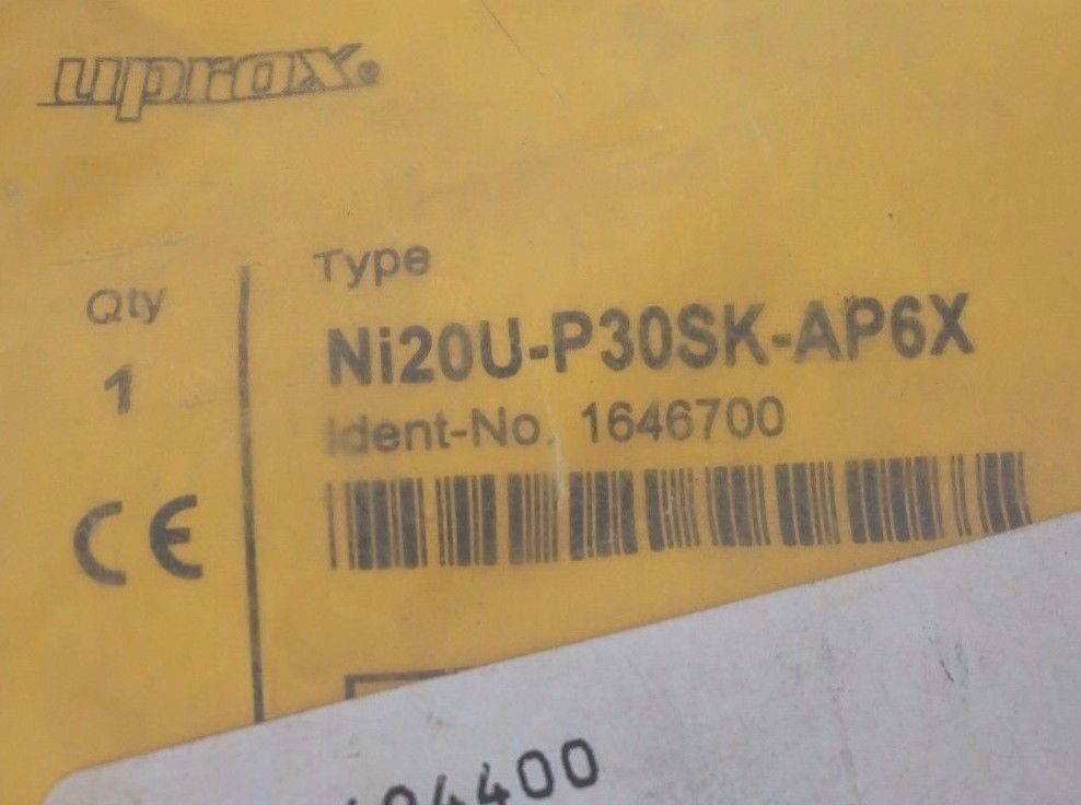 NEW TURCK NI20U-P30SK-AP6X UPROX BARREL SENSOR 1646700 - SB Industrial ...