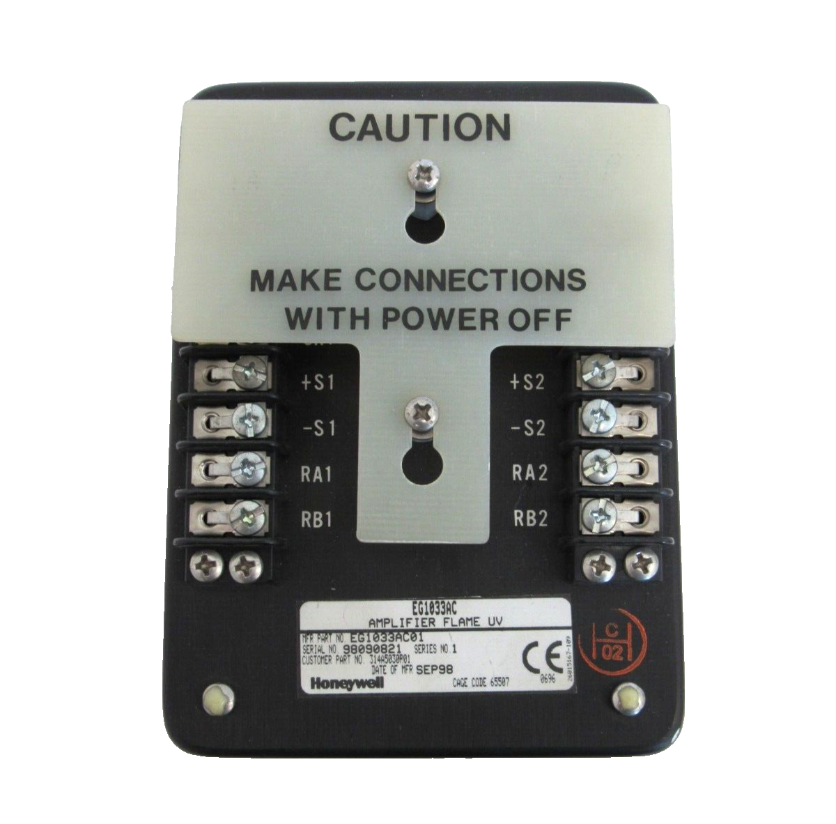 USED HONEYWELL EG1033AC01 FLAME AMPLIFIER UV SENSOR LG1093AC01 ...