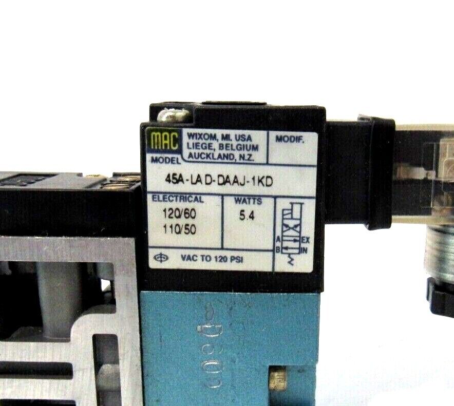 USED MAC VALVES 45A-LAD-DAAJ-1KD SOLENOID VALVE 45ALADDAAJ1KD - SB ...