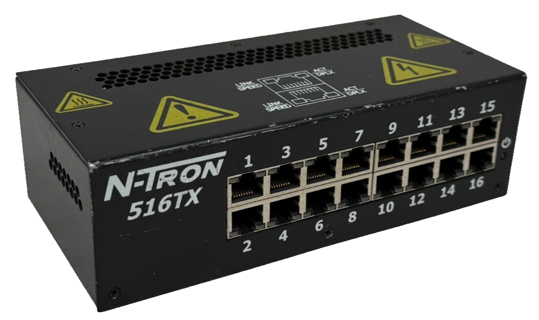 USED N-TRON 516TX INDUSTRIAL ETHERNET SWITCH 16-PORT - SB Industrial ...