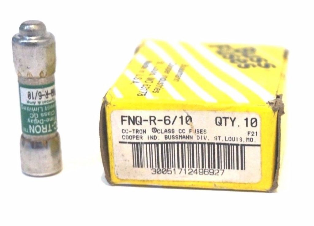 10 NEW BUSSMANN FNQ-R-6/10 FUSES FNQR610 – SB Industrial Supply, Inc.