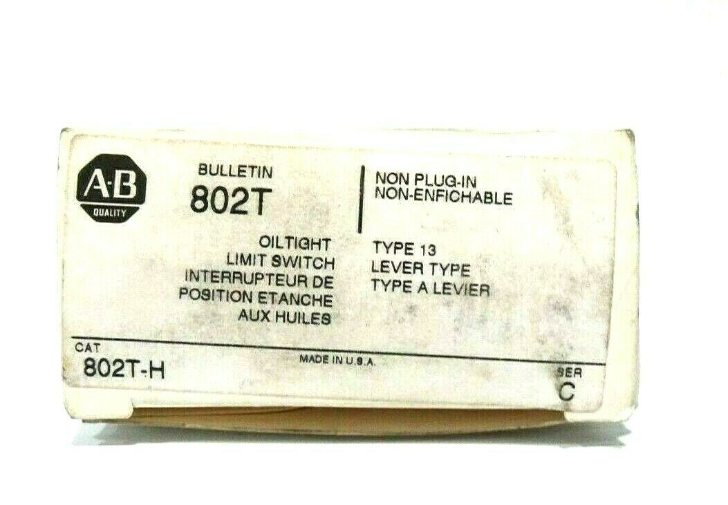 NEW ALLEN BRADLEY 802T-H LIMIT SWITCH SER.C 802TH - SB Industrial ...