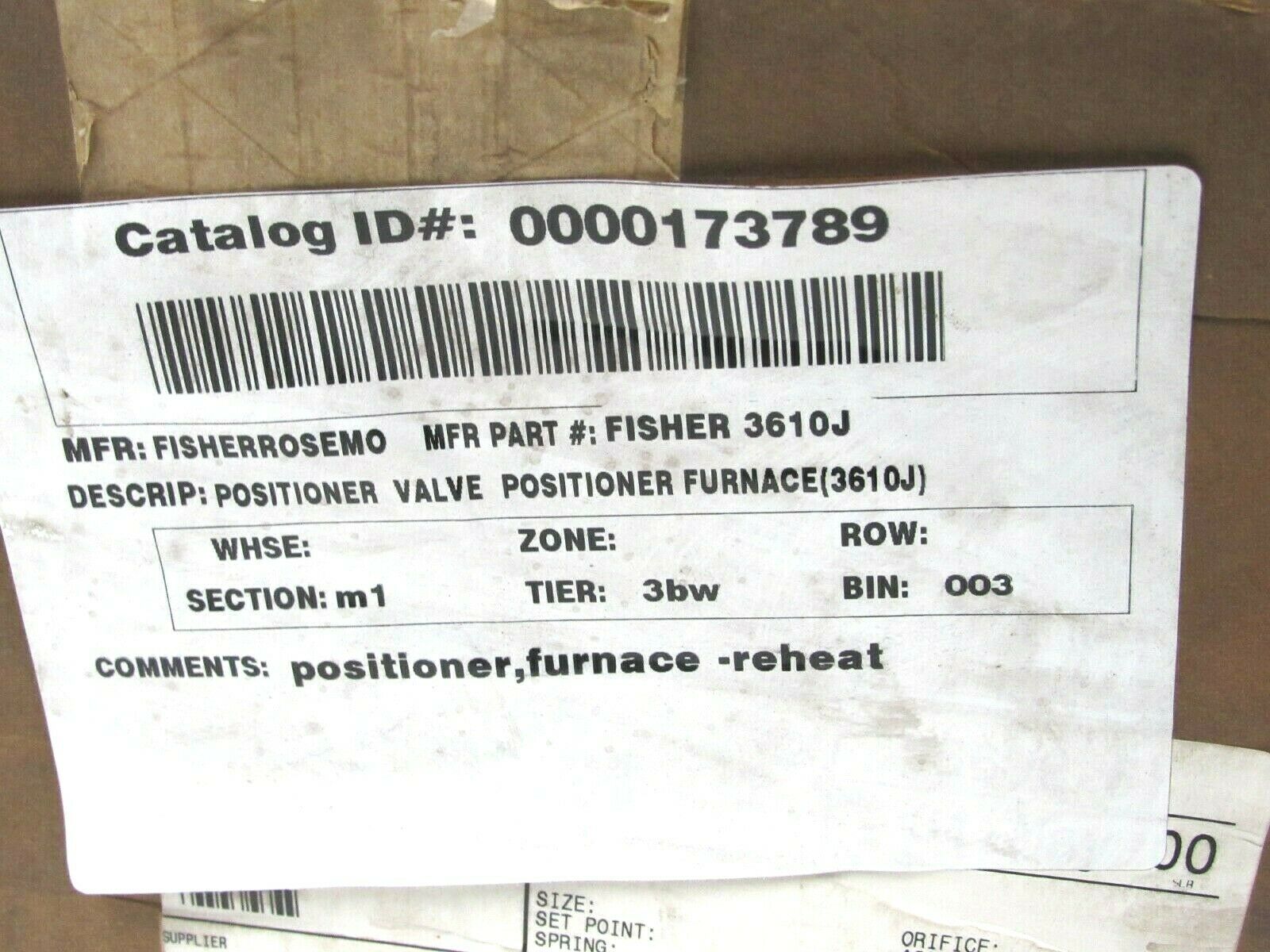 NEW FISHER 3610J VALVE POSITIONER SERIES 3600 - SB Industrial Supply, Inc.