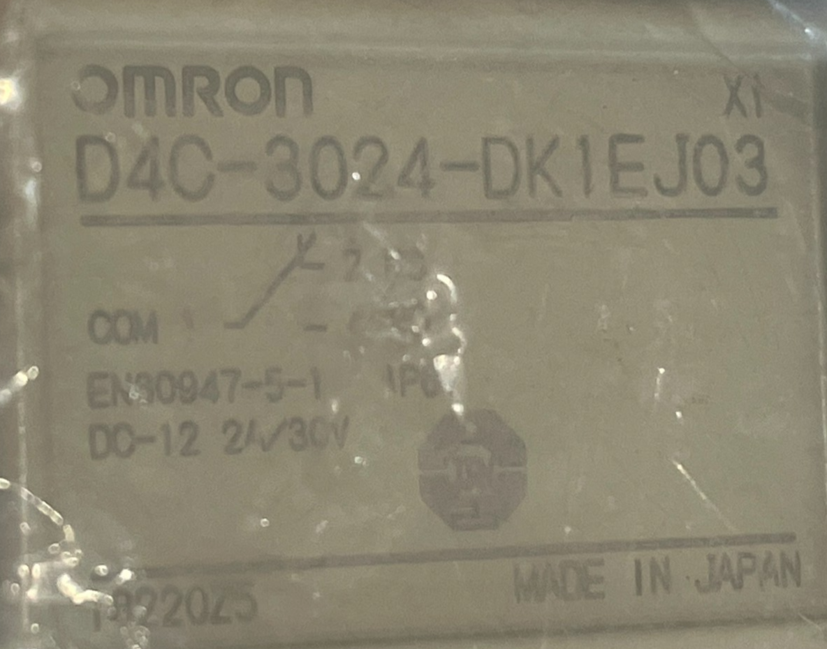 NEW OMRON D4C-3024-DK1EJ03 LIMIT SWITCH D4C3024DK1EJ03 - SB Industrial ...