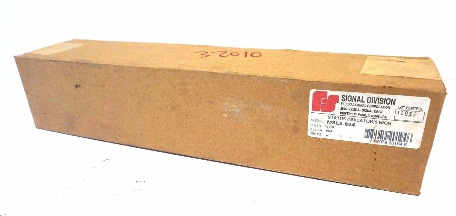 NEW SEALED FEDERAL SIGNAL MSL5-024 STATUS INDICATOR MSL5024 - SB ...