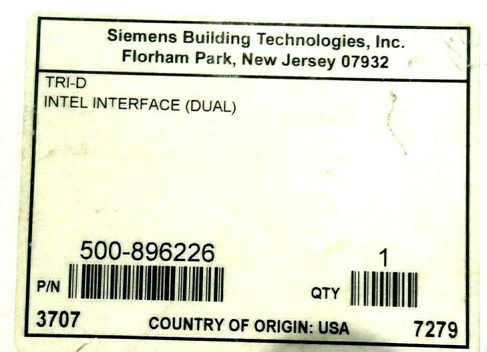 NEW SIEMENS 500-896226 INTEL INTERFACE 500896226 - SB Industrial Supply ...