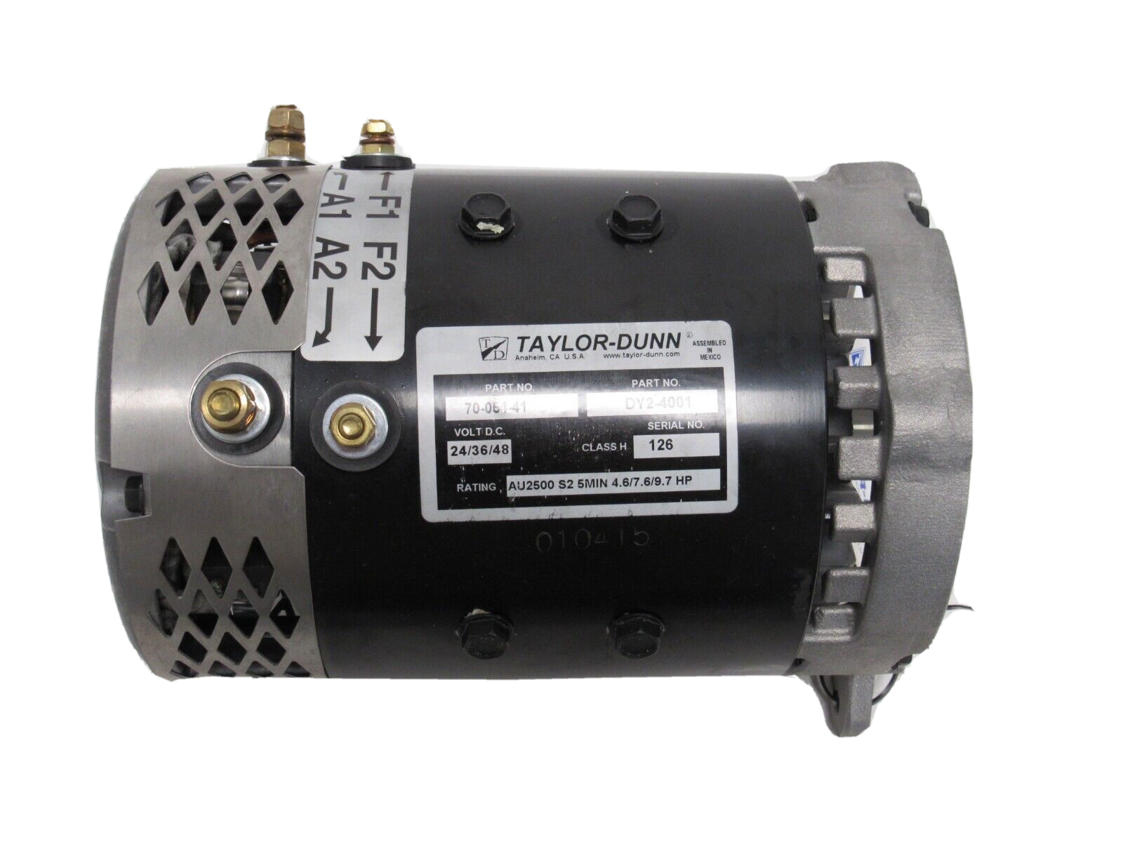 NEW TAYLOR-DUNN 70-054-41 DRIVE MOTOR DY2-4001 24/36/48 VDC 7005441 ...