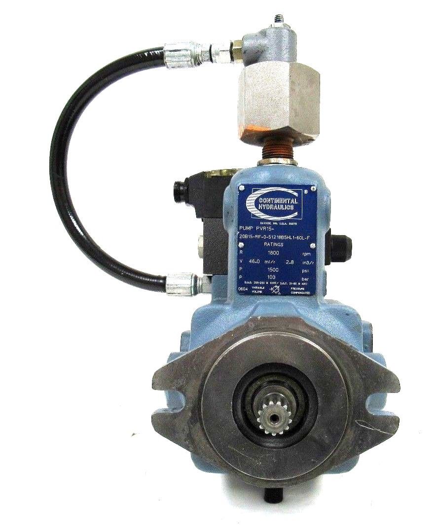 USED CONTINENTAL HYDRAULICS PVR15-20B15-RF-0-51218B5HL1-60L-F HYDRAULIC ...