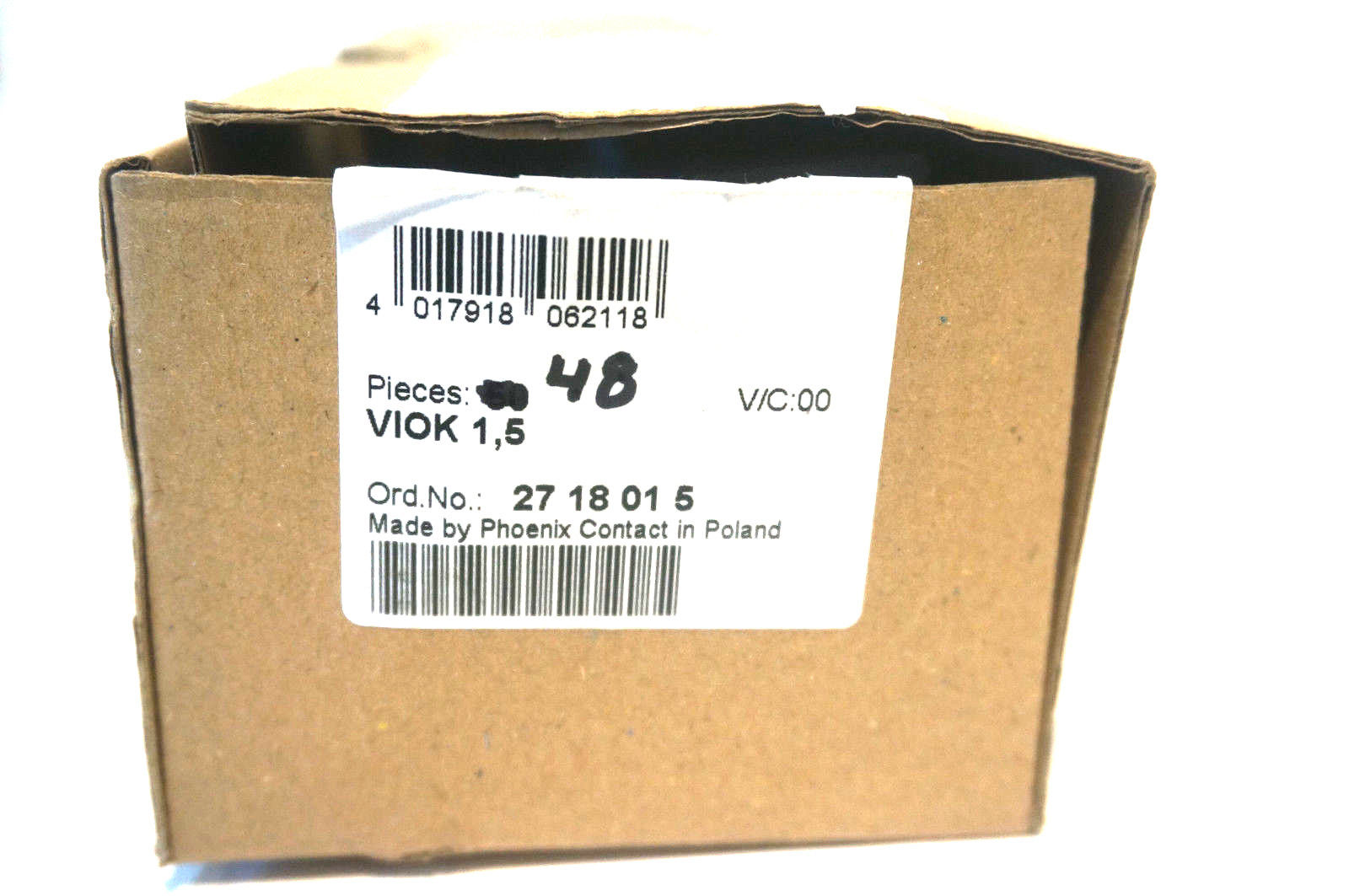 48 NEW PHOENIX CONTACTS VIOK 1.5 TERMINAL BLOCKS VIOK15 - SB Industrial ...