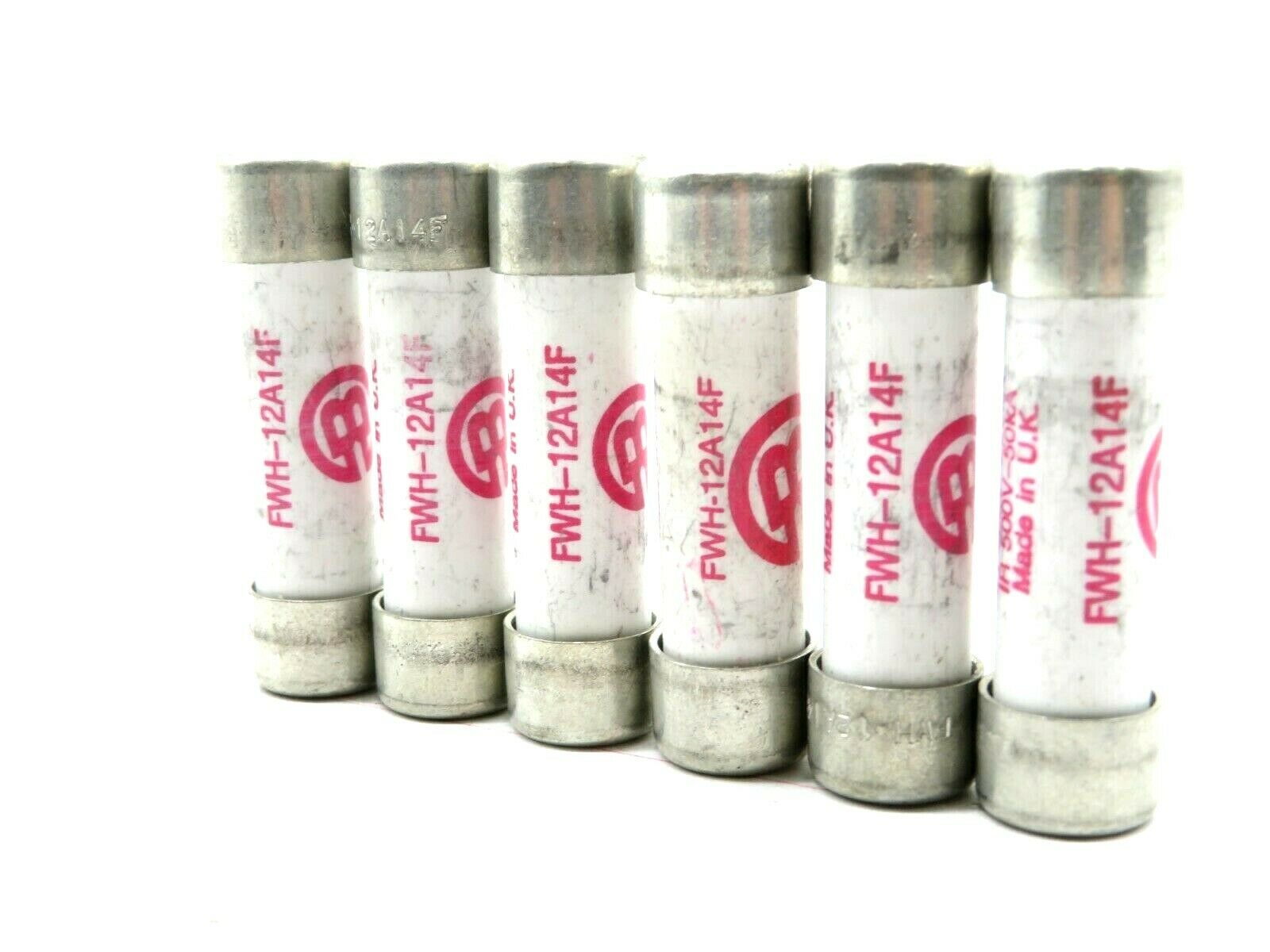 6 NEW BUSSMANN FWH-12A14F FUSE 12 AMP FWH12A14F - SB Industrial Supply ...