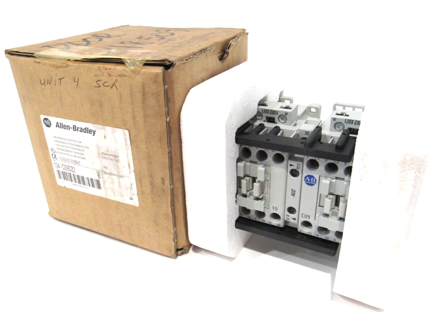 NEW ALLEN BRADLEY 104-C09D22 REVERSING CONTACTOR SER.B 104C09D22 - SB ...