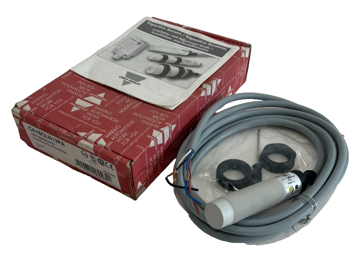 NEW CARLO GAVAZZI CA18CLN12PA CAPACITIVE PROXIMITY SWITCH 10-40VDC 0.2A ...