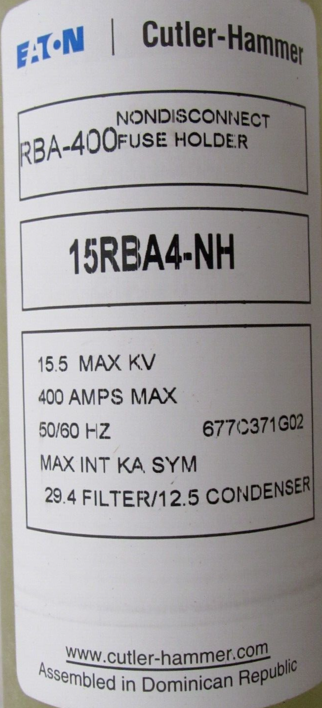 NEW EATON 15RBA4-NH FUSE HOLDER 400A 15RBA4NH - SB Industrial Supply, Inc.