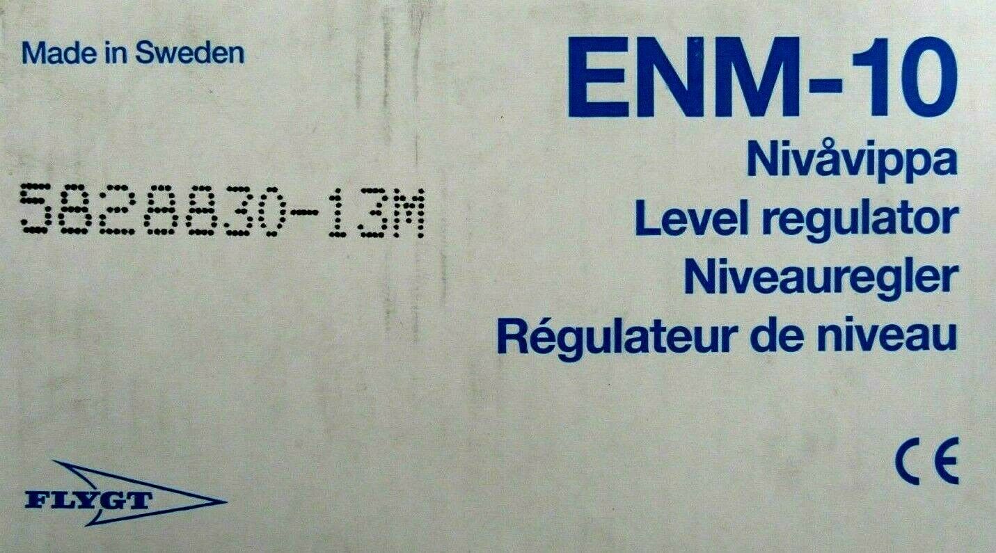 NEW FLYGT ENM-10 FLOAT SWITCH LEVEL REGULATOR ENM10 5828830-13M - SB ...