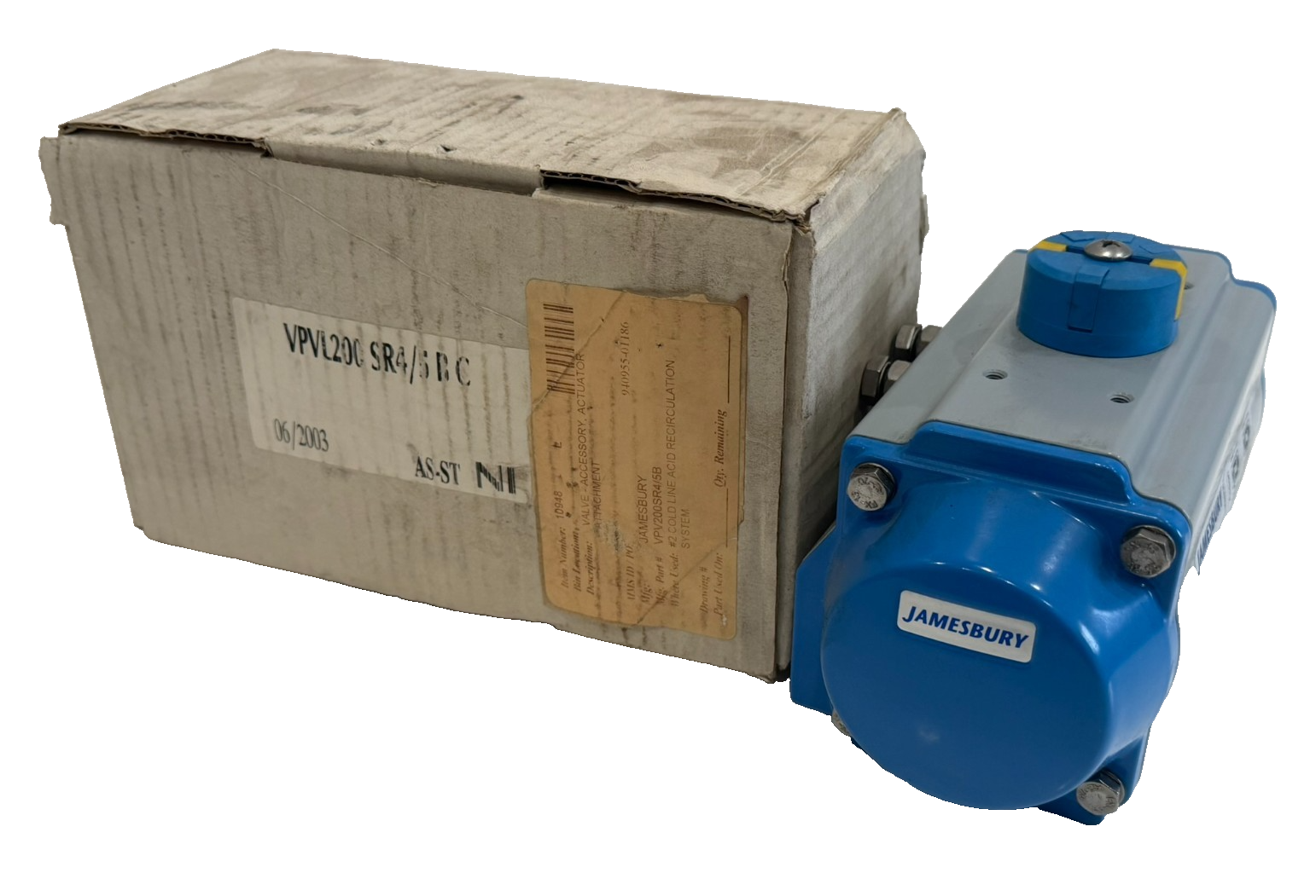 NEW JAMESBURY VPVL200SR4/5BC ACTUATOR VPVL200SR45BC - SB Industrial ...