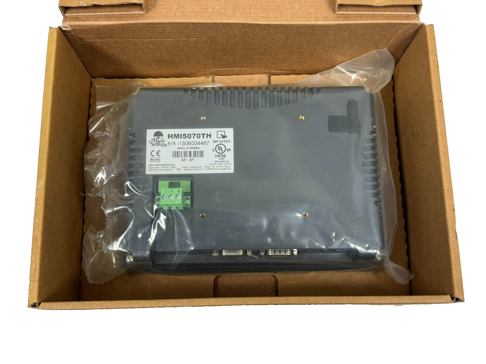 NEW MAPLE SYSTEMS HMI5070TH OPERATOR INTERFACE 7" - SB Industrial ...