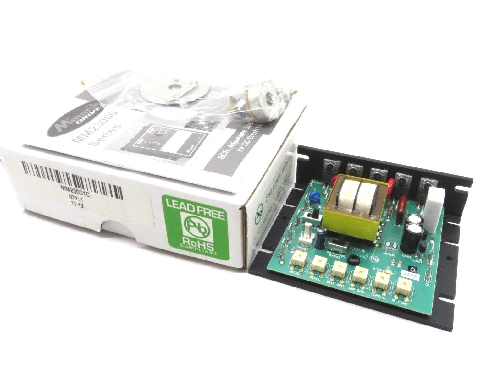 NEW MINARIK MM23001C DC DRIVE 7.5AMP 115/230VAC - SB Industrial Supply ...